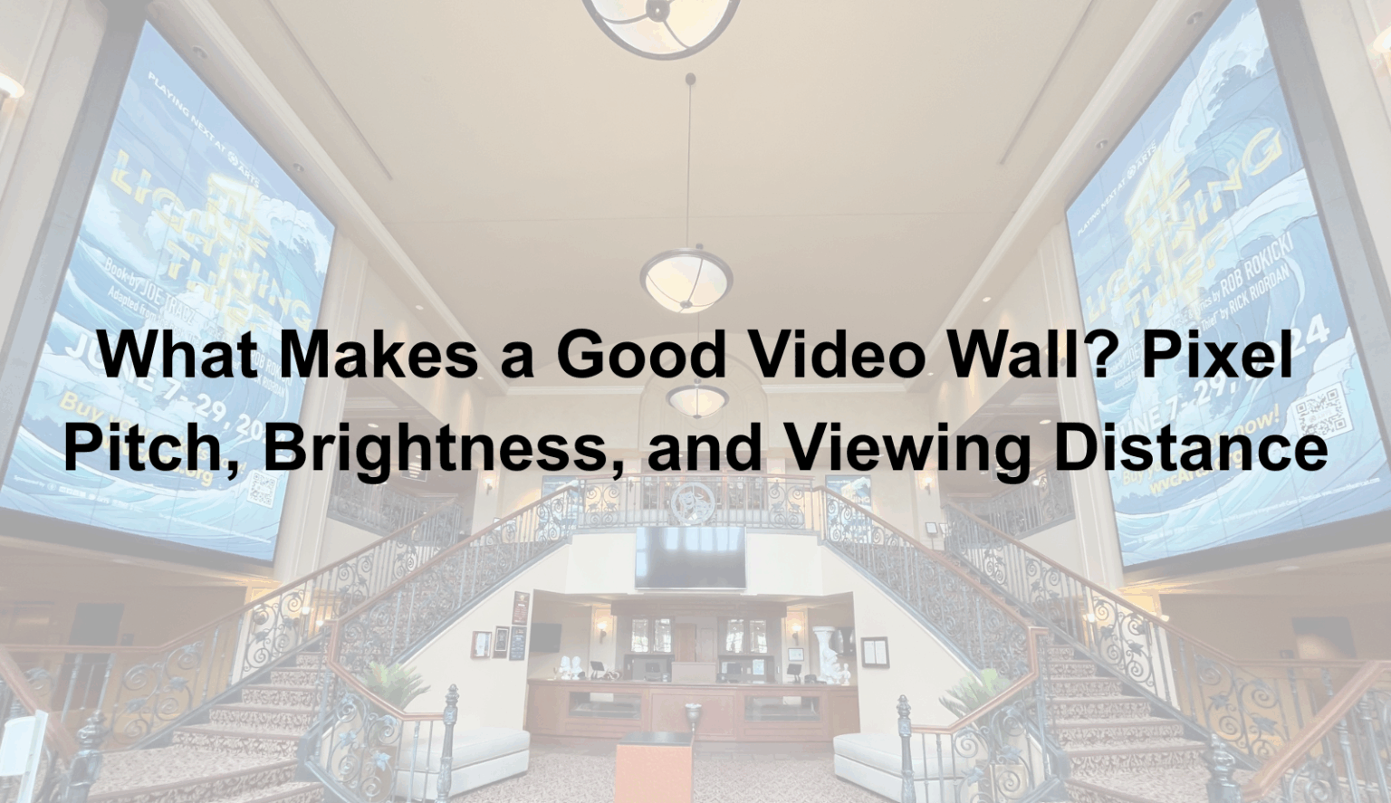 What Makes a Good Video Wall? Pixel Pitch, Brightness, and Viewing ...